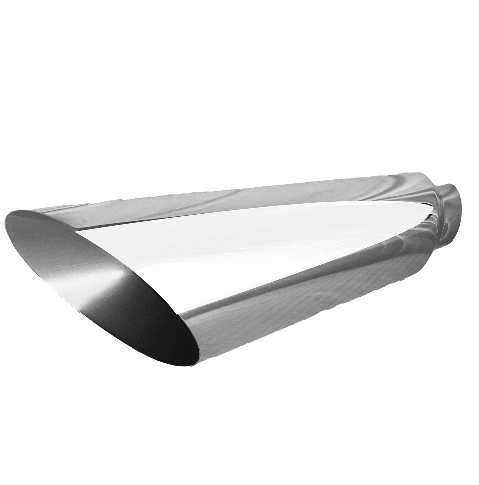 NETAMI | Truck Exhaust Tip Mirror Polished 45 Degree Slash Cut 2.5"ID ...